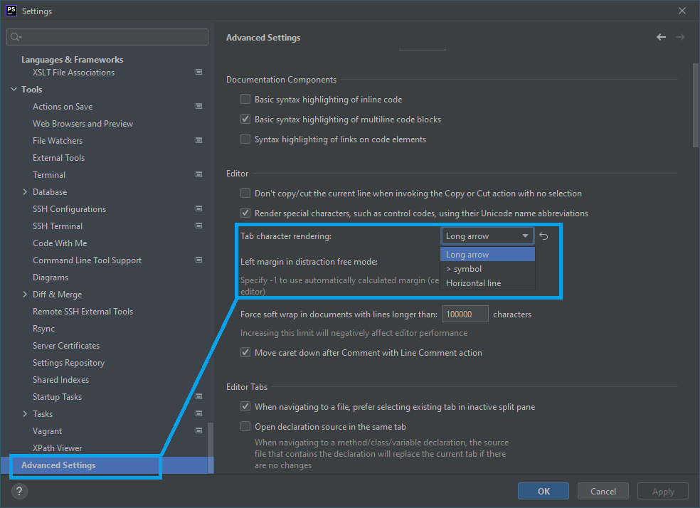 Change The Display Of The Tab Character In PHPStorm Jeremys Awesome Blog